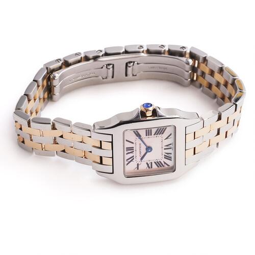 SOLD. Cartier: Santos Demoiselle of 18k rose gold and steel, ref. 2698 ...