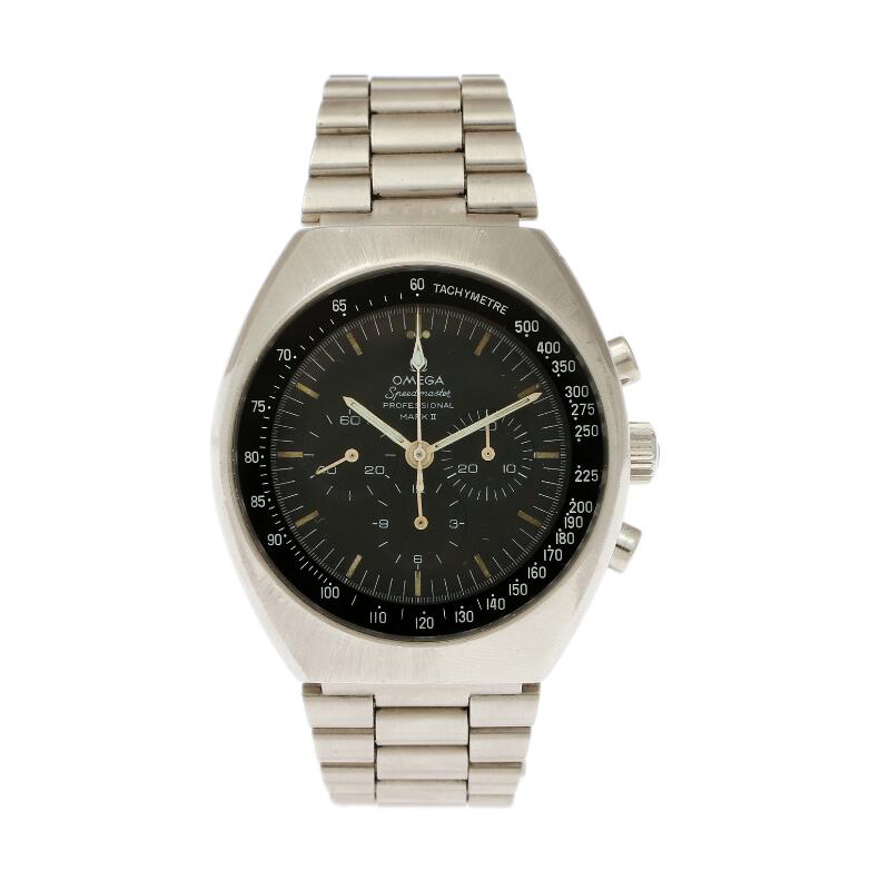 Omega: A gentleman's wristwatch of steel. Model Speedmaster Mark II ...