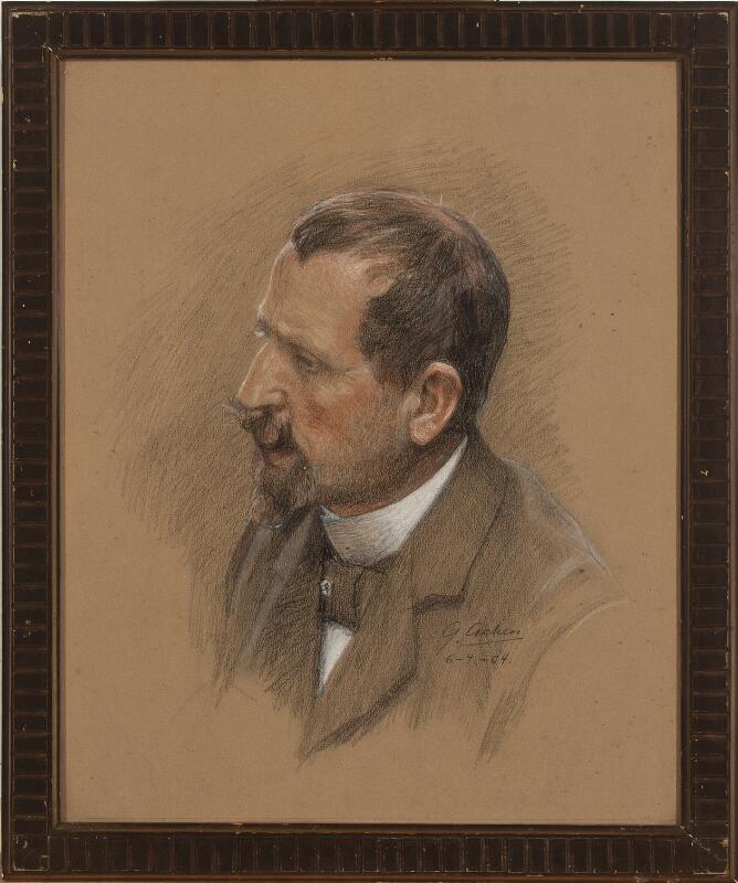 Georg Achen: A portrait of the Norweigian painter and ceramicist ...