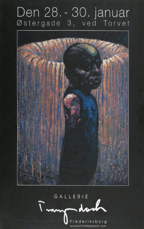 Kurt Trampedach: Exhibition poster. Unsigned. Offset in colours ...