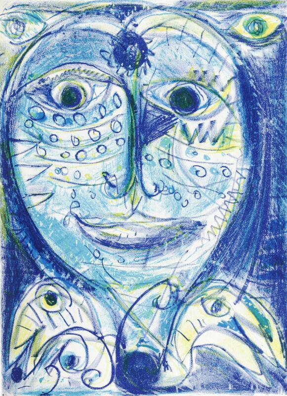 Carl-Henning Pedersen: Fantasiens Slot. [Cph 1968]. With 12 original ...