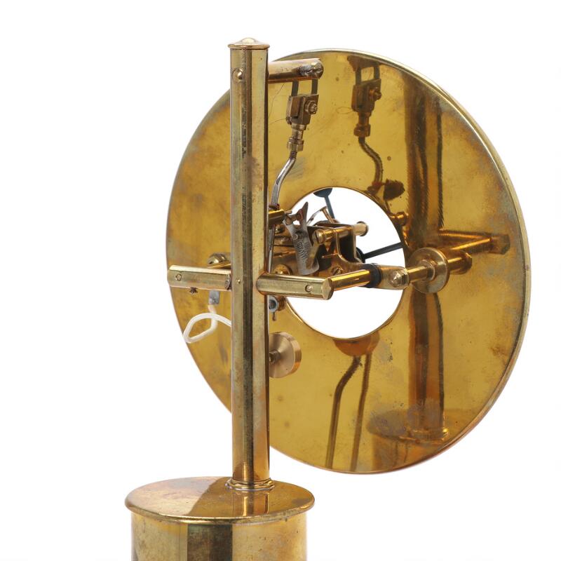A Bulle electric clock with glass dome. The dial marked Bulle-Clock ...