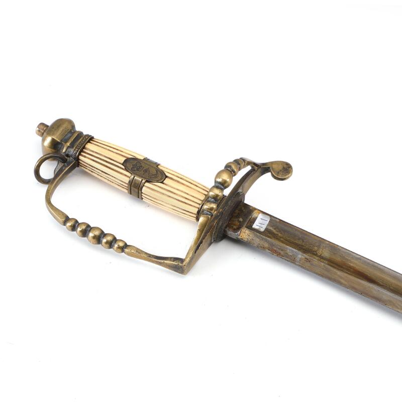 A British five ball spadroon sword for a - auctions & price archive