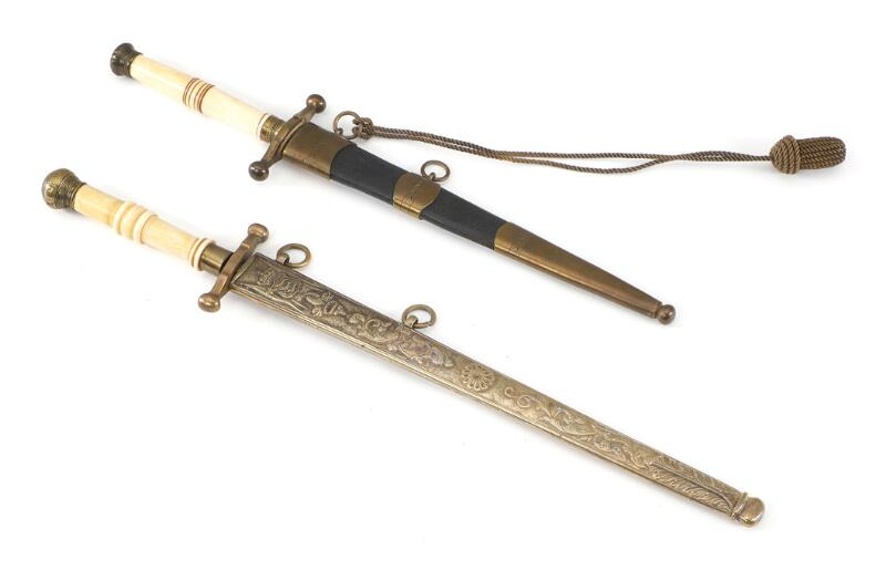 Two Danish naval cadet/officers dagger - auctions & price archive