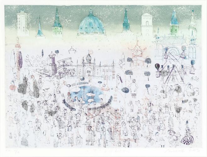 SOLD. Friedrich Richard Falko Behrendt: Two compositioner. Both signed ...