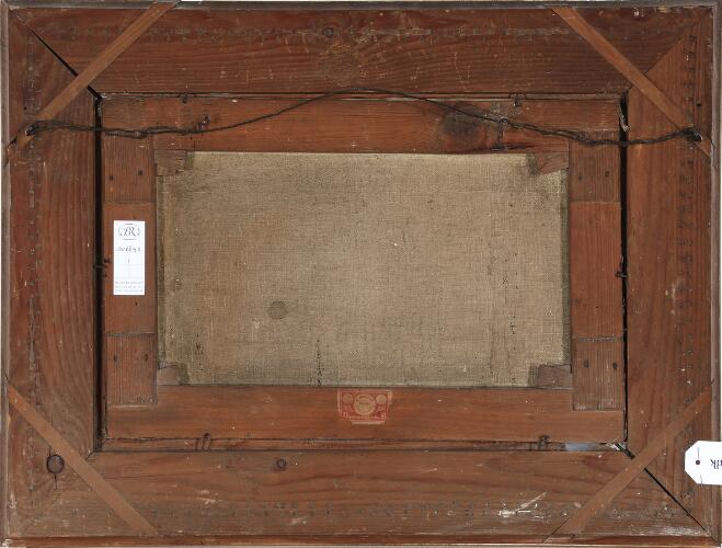 Johannes Boesen: A view from the bank of a stream. Signed J. Boesen ...