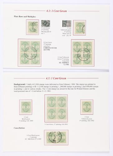 SOLD. 1900-1903. Coat of Arms. Lot better stamps and varieties etc. Ex ...