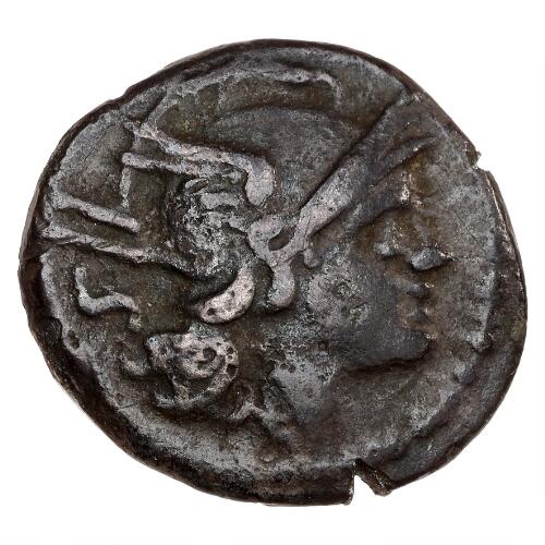 SOLD. Roman Republic, Anonymous Sestertius, Rome, a. 214-213 BC, Cr. 44 ...