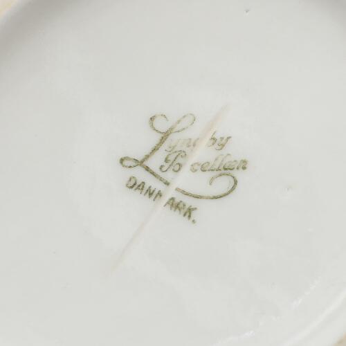 "Lyngby vase". Set of four fluted blanc de chine vases. Made and ...