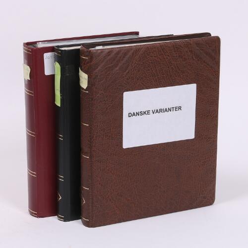 SOLD. Denmark. Varieties. 3 stockbooks with issues incl. many with AFA ...