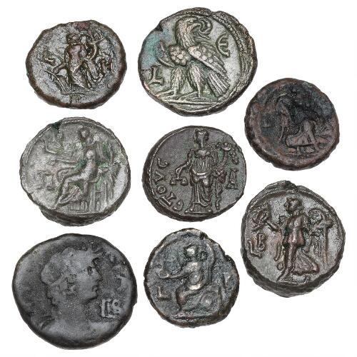 SOLD. Roman Empire, coll. of tetradrachms from Alexandria, incl. Nero ...
