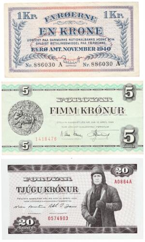 Faroe Islands, collection of 7 notes – Bruun Rasmussen Auctioneers