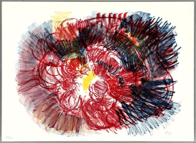 Her Majesty Queen Margrethe II of Denmark: Composition. Signed monogram ...