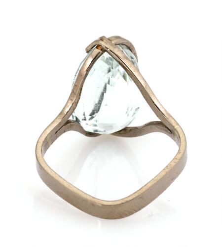 SOLD. Kim Buck: An aquamarine ring set with an oval-cut aquamarine ...