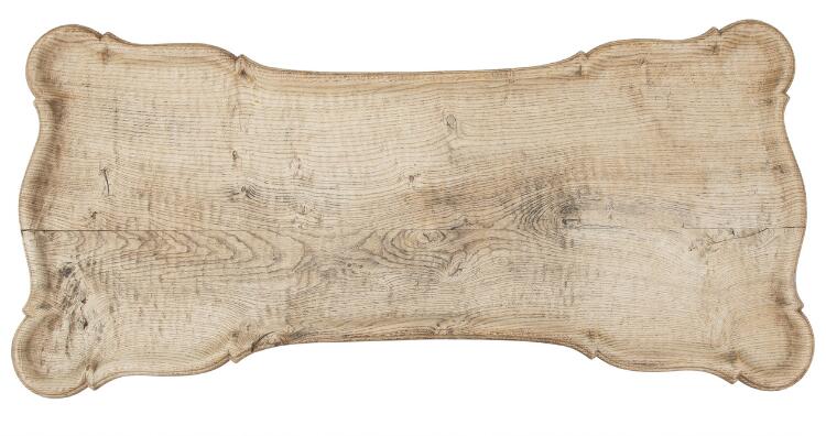Frits Henningsen, attributed: Coffee table of carved oak with cabriole ...