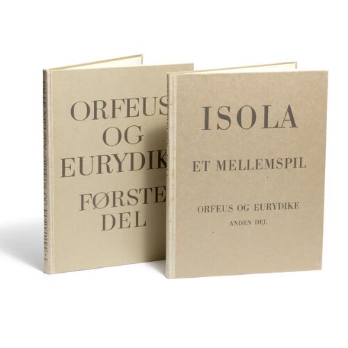 SOLD. Palle Nielsen: "Orpheus and Eurydice" First part and "Isola. An ...