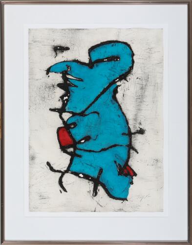 Robert Jacobsen: Untitled. Signed Rob. Jacobsen, 24/125. Handcoloured ...