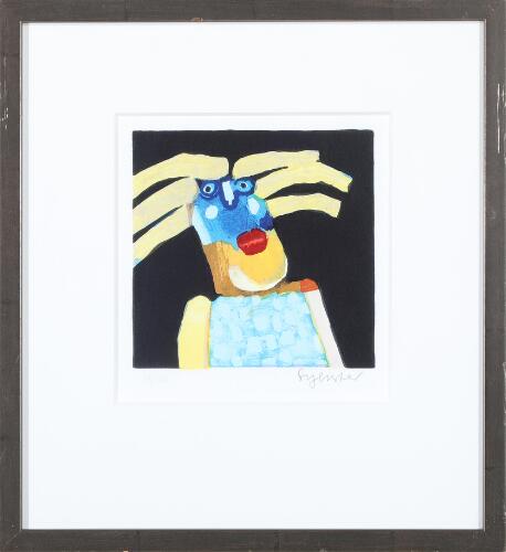 Leif Sylvester: "Guldhår". Signed Sylvester, 14/170. Litograph in ...