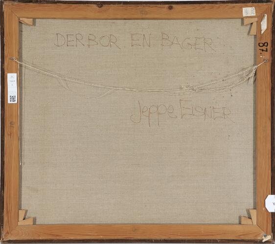 Jeppe Eisner: "Der bor en bager". Signed Jeppe Eisner; signed with ...