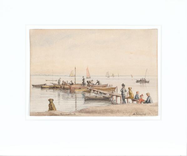 Johan Adolf Kittendorff: View from Kalvebod Beach. Signed Ad ...