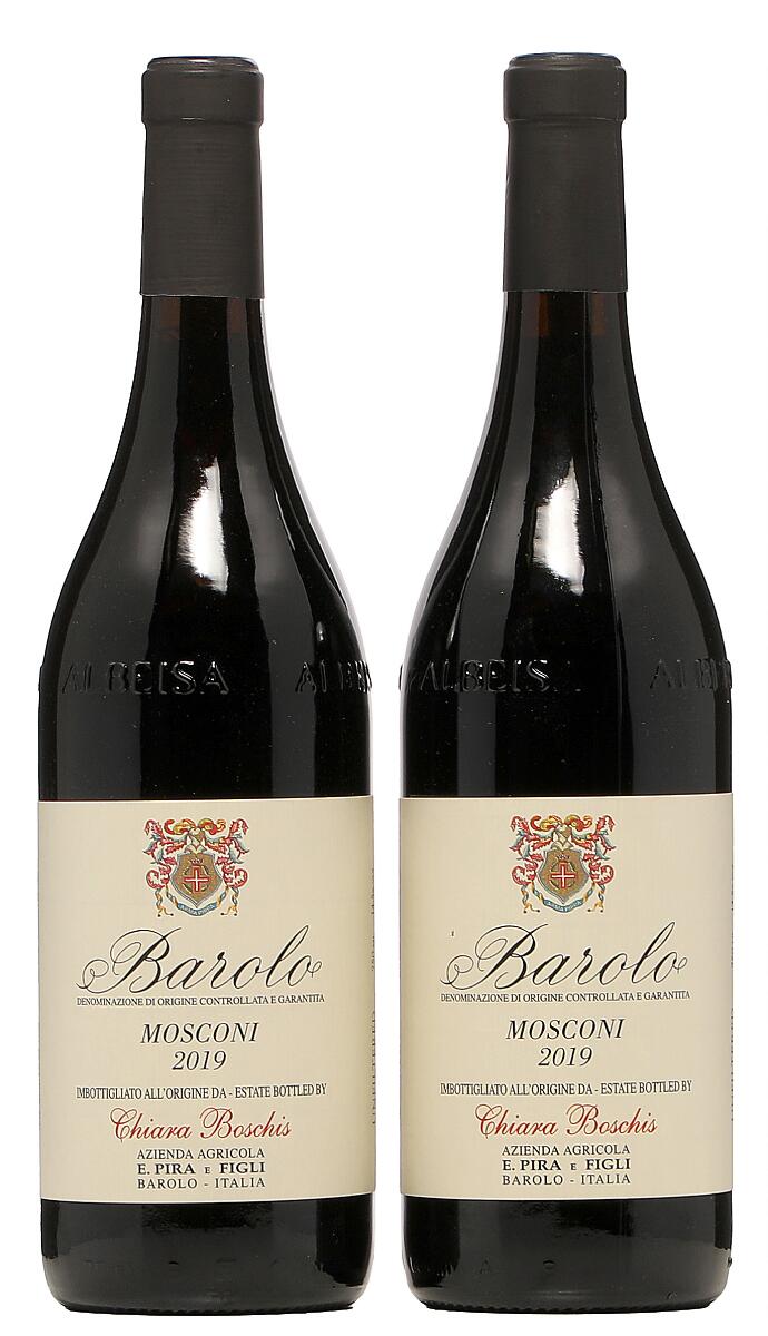 2 bts. Barolo "Mosconi", Chiara Boschis, E. Pira e Figli 2019 A (hf/in ...