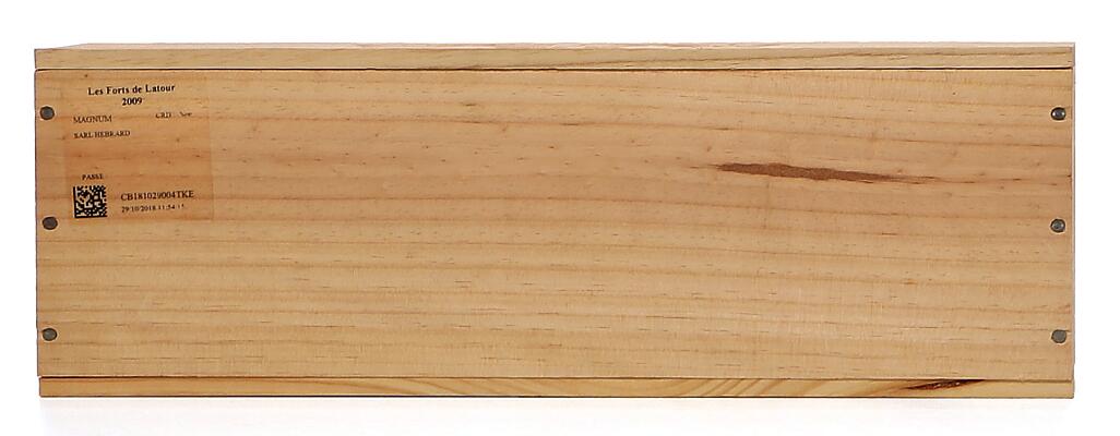 1 bt. Les Forts De Latour, Chateau Latour, Pauillac 2009 Owc. – Bruun ...